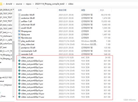 Ffmpeg视频编解码 Demo初探（一）（包含下载指定windows版本ffmpeg）分离视频文件中的视频流每一帧yuv图片ffmpeg Demo Csdn Csdn博客