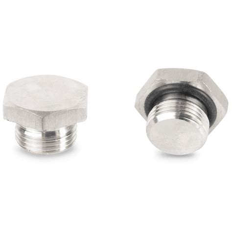 Stopfen Edelstahl V4a Mit 6 Kantgewinde Und O Ring Für Nieder Und Hochdruck 14 10385