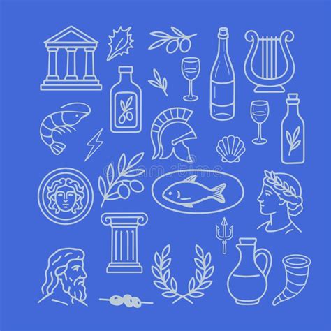 Famous Greek Symbols Stock Illustrations 125 Famous Greek Symbols