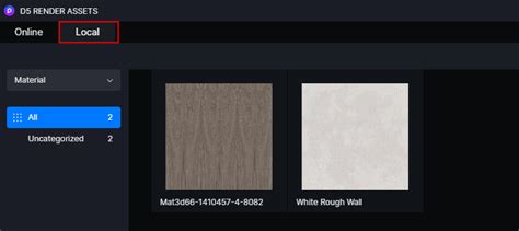 Save Material Set Get Help D5 Render Forum