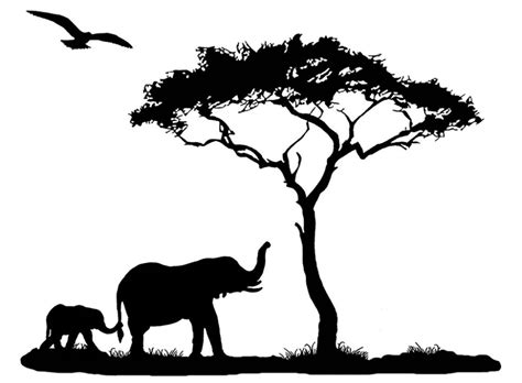 Трафареты африканские деревья 25 фото