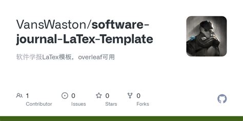Software Journal Latex Templatelatextex At Main · Vanswastonsoftware Journal Latex Template