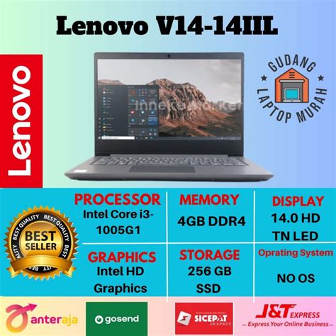 Jual Laptop Lenovo V IIL Core I GB SSD GB DOS Shopee Indonesia