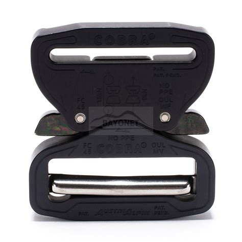 Austrialpin Fo45mvf Xb Elox Black Matte Anodized Flat Metal Buckle