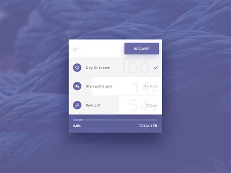 File Upload UI Inspiration IDevie