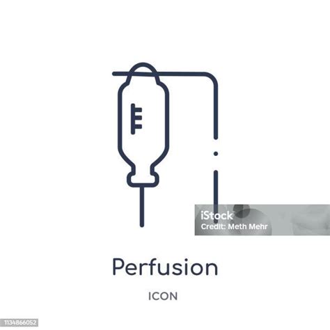 의료 개요 컬렉션에서 선형 관류 아이콘입니다 얇은 라인 관류 아이콘 흰색 배경에 고립입니다 관류 유행 그림 간호사에 대한 스톡 벡터 아트 및 기타 이미지 Istock