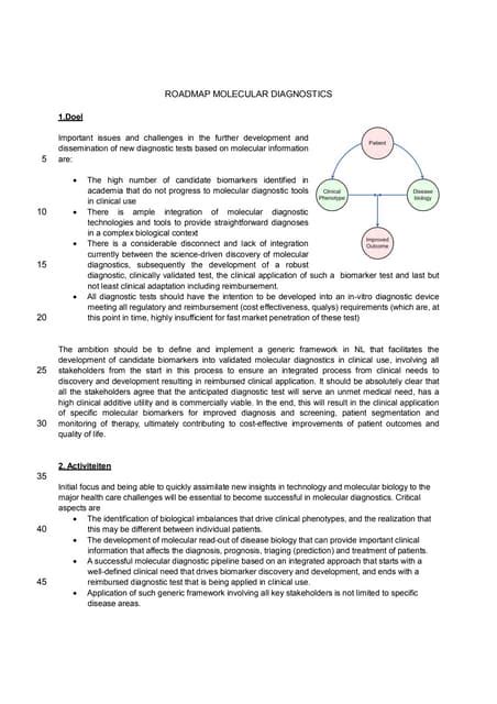 Roadmap Molecular Diagnostics Pdf