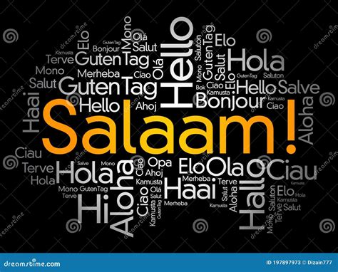 SALAAM Hello Greeting In Persian Farsi Stock Illustration Illustration Of Definition Iran