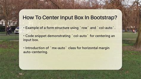 How To Center Input Box In Bootstrap Next Lvl Programming Youtube