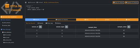 63 Register A Materialized Stream View — Ittia Db Sql Embedded Database Manual