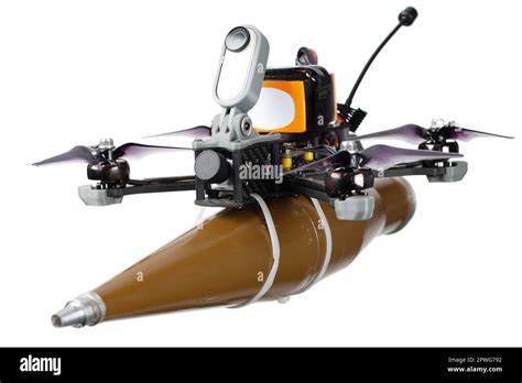 Fpv Drone With Anti Tank Rpg Warhead Lowcost Loitering Munition For
