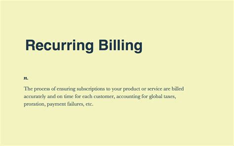 What Is Recurring Billing