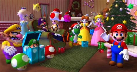 Mario Christmas Wallpapers Top Free Mario Christmas Backgrounds Wallpaperaccess