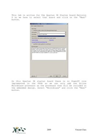 Lab Installation Of Xilkernel On Xilinx Spartan 3E Starter Board PDF Operating Systems