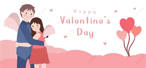 손으로 그린 스타일에 해피 발렌타인 배경 그림에 대 한 귀여운 커플 축하 열정 단 배경 일러스트 및 사진 무료 다운로드 Pngtree