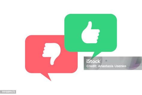 벡터 피드백 측량 플랫 아이콘 세트입니다 흰색 배경에 녹색 엄지 손가락과 빨간색 엄지 손가락 아래로 기호와 거품을 이야기합니다 마케팅 연구를 위한 디자인 요소 고객 증언