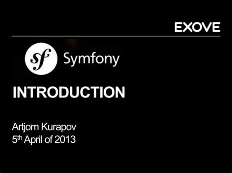 Symfony Ppt