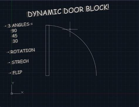 Dynamic Door Block For Autocad Architectural And Interior Design Etsy