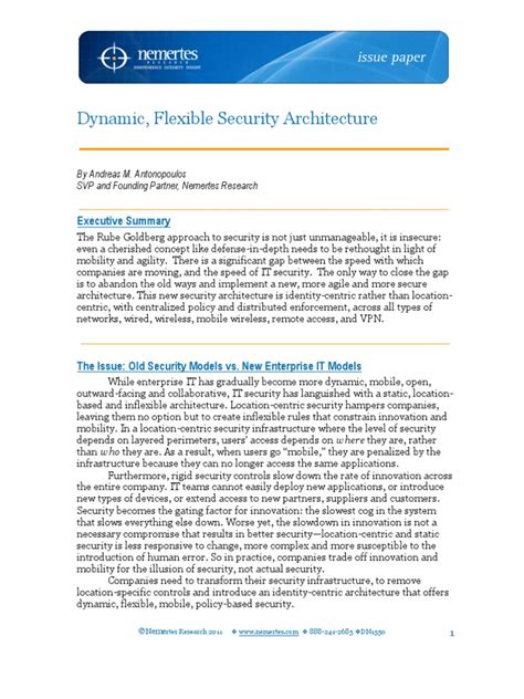 Pdf Cisco Dynamic Flexible Security Architecture Dokumen Tips