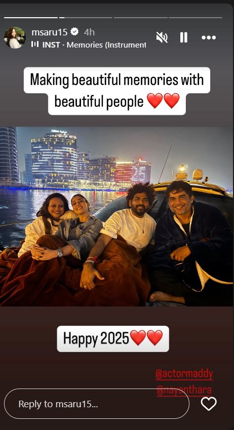 Nayanthara And Vignesh Shivan Spend A Cosy Evening With R Madhavan And His Wife In Dubai Ahead