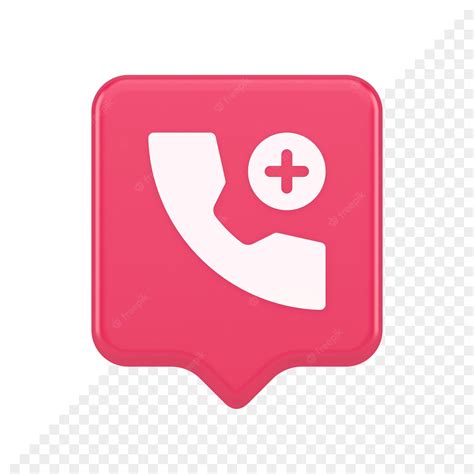 Premium Psd Phone Call Add Contact Communication Button Voice