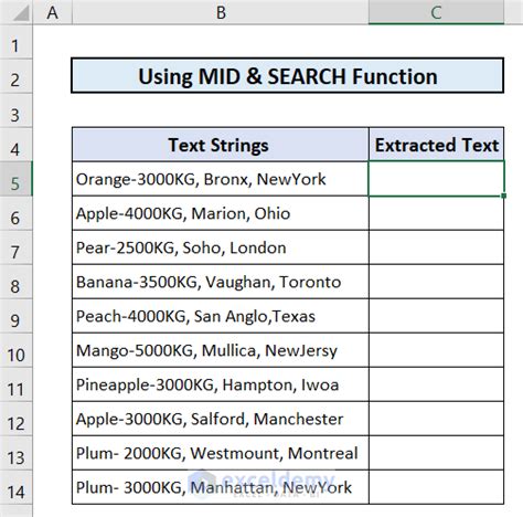 How To Extract Text Between Two Commas In Excel 4 Methods
