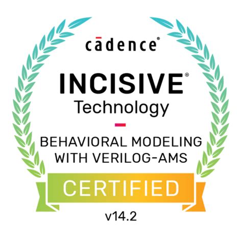 behavioral modeling with verilog ams v14 2 exam credly