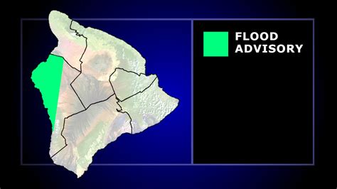 Flood Advisory Issued For Kona On Wednesday Evening