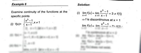 Solution Limits And Derivatives And Continuity And Differntiability