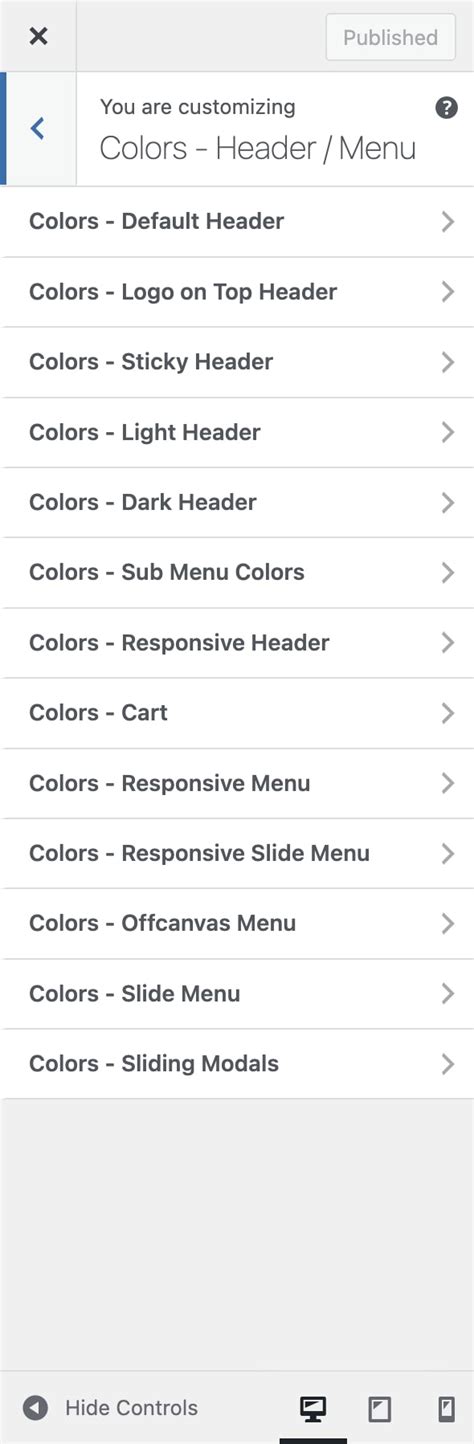 Header Color Options In Weshop Weshop Tutorial
