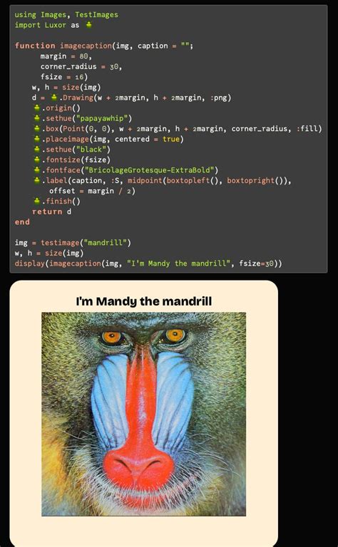 Displaying Images With Text Signal And Image Processing Julia Programming Language