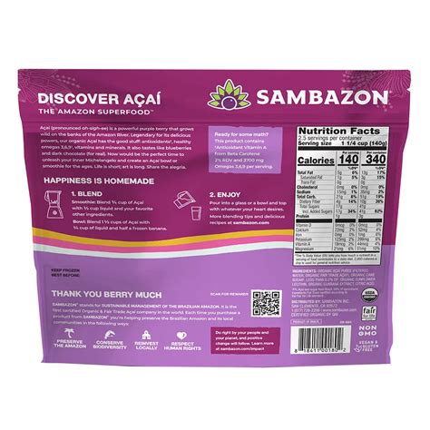 Original Acai Globes Acai Berry Frozen Sambazon