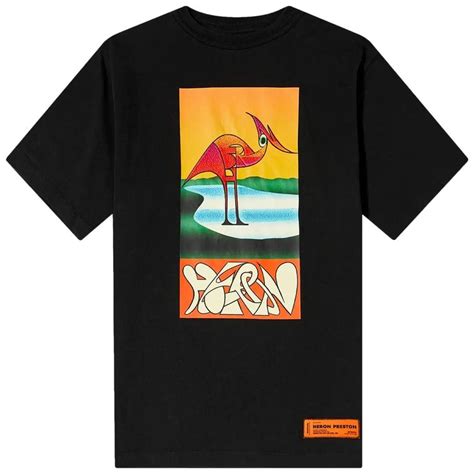 Buy Heron Preston Abstract Heron Print Tee Blackorange
