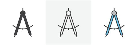 Drafting Compass Icon 46029663 Vector Art At Vecteezy