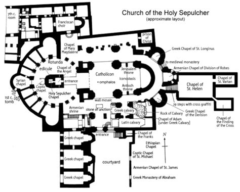 Church Of The Holy Sepulchre Map