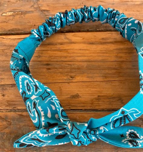 Turquoise Bandana Headband