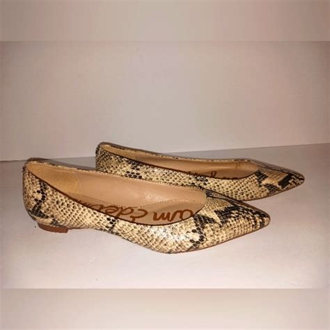 Sam Edelman Shoes Sam Edelman Stacy Python Flats Pre Owned Poshmark