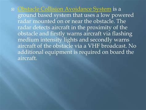 Airborne Collision Avoidance System Ppt