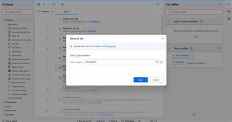 List Variables In Power Automate Desktop