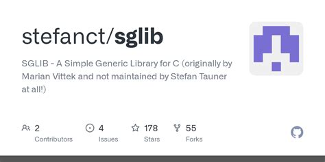 GitHub Stefanct Sglib SGLIB A Simple Generic Library For C