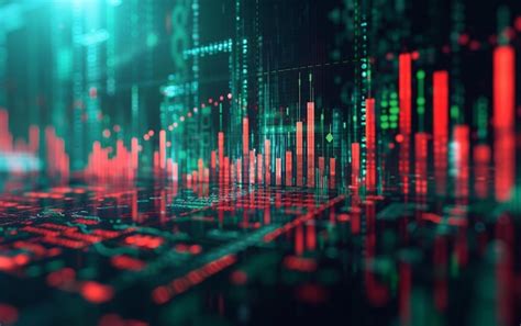 Premium Ai Image Dynamic Stock Market Data Visualization