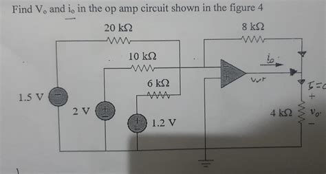 Solved Calculate Vo And Io In The Op Circuit In Figure Chegg Com