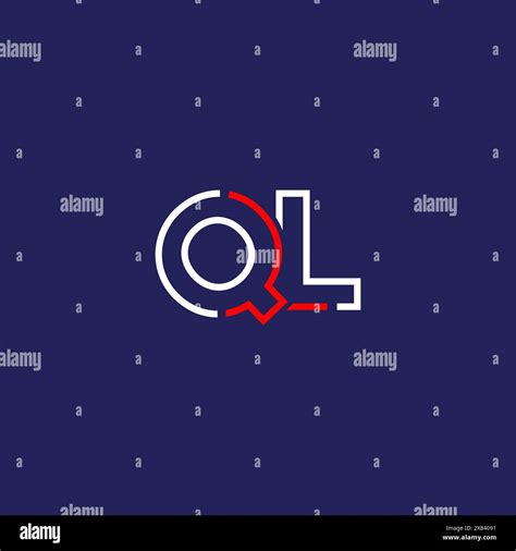 Ql Tech Logo Concept Design Stock Vector Image And Art Alamy