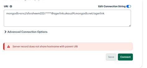 Keep Getting This Error When Connecting Server Record Does Not Share