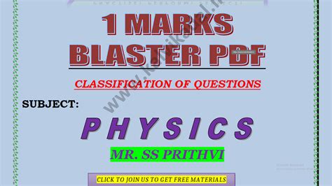 12th physics 1 mark question bank and answer keys kalvi kadal materials