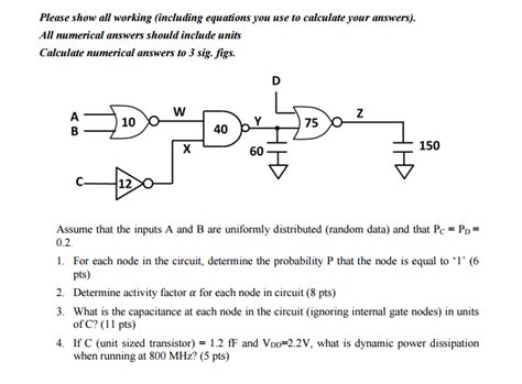 Solved Assume That The Inputs A And B Are Uniformly
