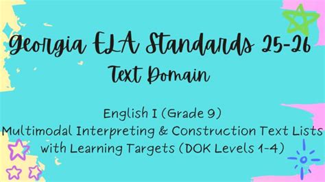 Interpreting And Constructing With Multimodal Texts Grade 9 English I