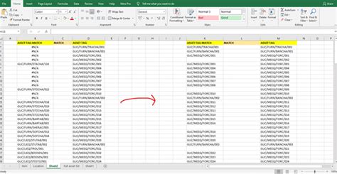How To Align The Matching Values Between Two Columns Rexcel