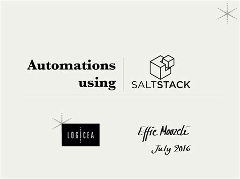 Automations Using Saltstack Srecon16 Europe Pdf