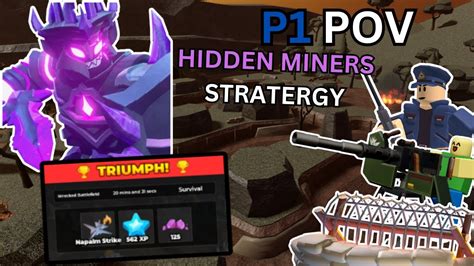 Outdated Hidden Miners Hidden Wave Stratergy P1 Pov Tower Defense